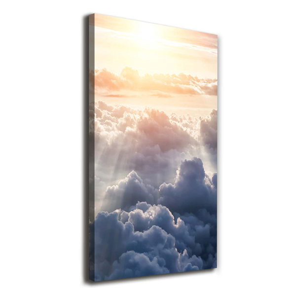 Ebern Designs Flug über die Wolken - Kunstdrucke auf Leinwand - Wrapped Canvas | Wayfair.de